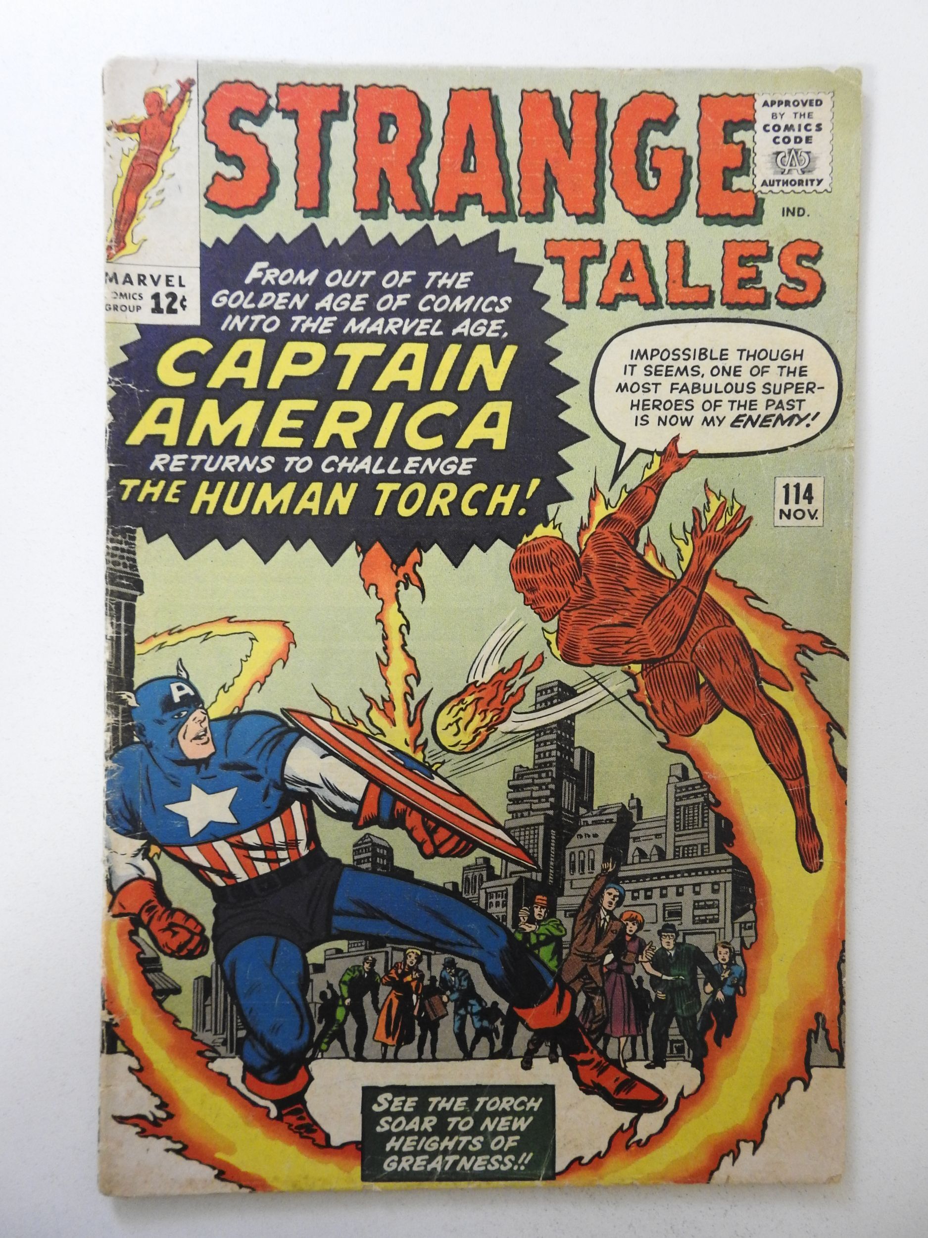 Strange Tales #114 (1963) VG- Condition 1 in tear fc | Comic Books ...