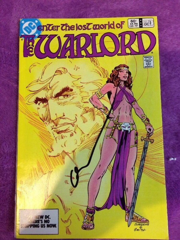 The warlord #74 rare bronze age signed by gary cohn dc comics comic ...