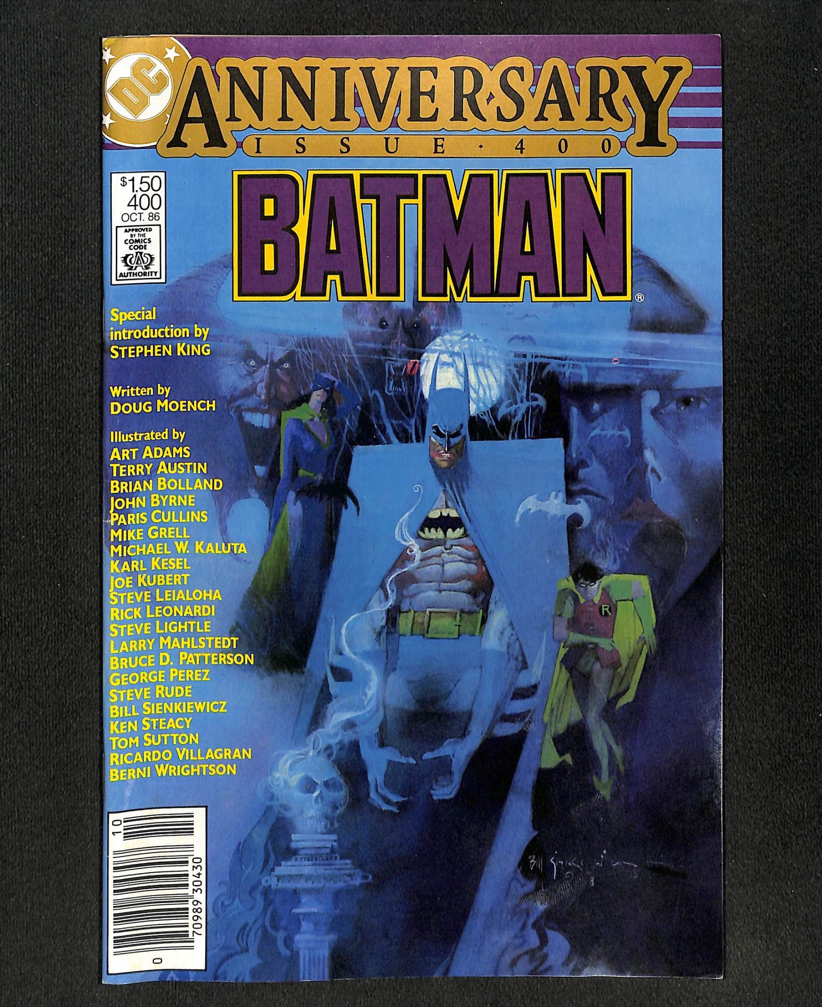 Batman #400 Intro by Stephen King! Art by Wrightson! Byrne! Perez ...