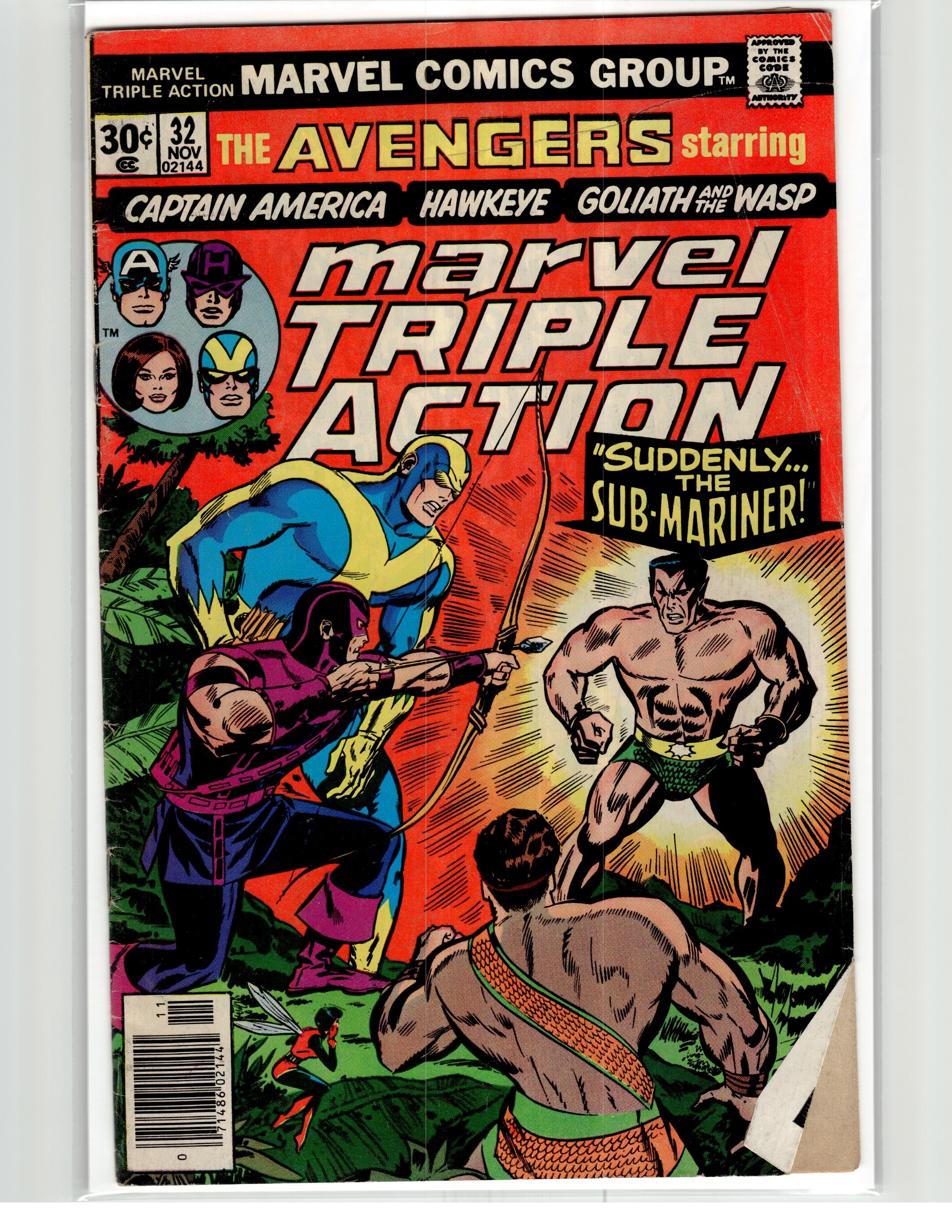 Marvel Triple Action #32 (1976) The Avengers | Comic Books - Bronze Age ...