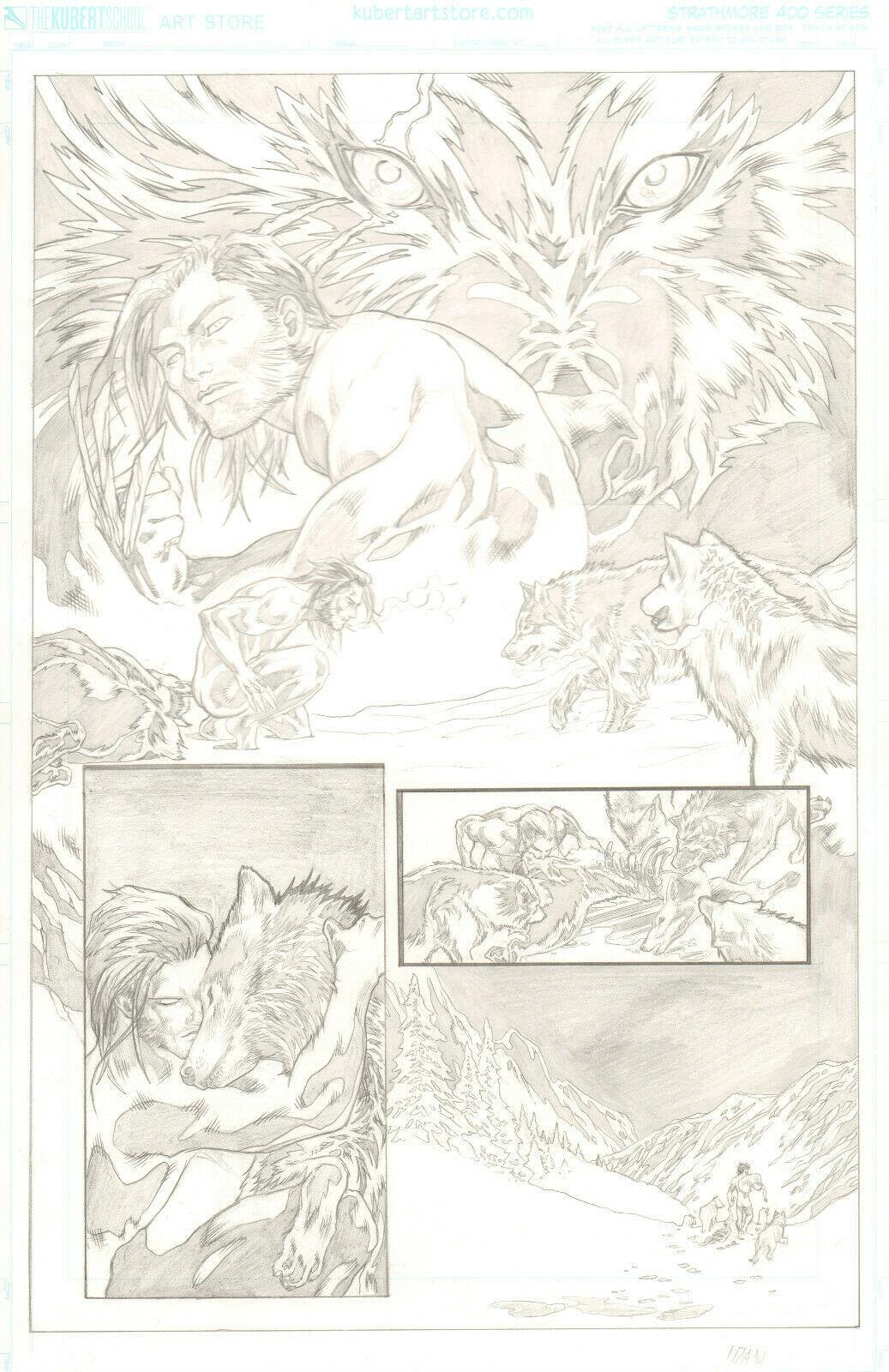 Feral Wolverine hunts a Deer 4pg Pencil Story - art by Idan Knafo ...