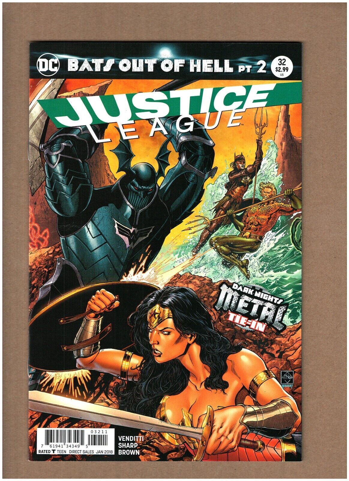 Justice League #32 DC Comics 2018 Bats Out of Hell Dark Nights Metal NM- 9.2 | Comic Books ...