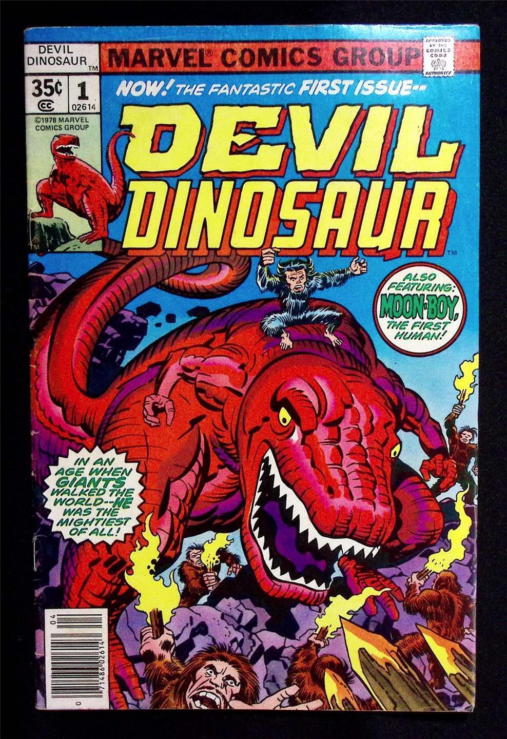 Devil Dinosaur #1 April 1978 1st Appearence Devil Dinosaur & Moon-Boy ...