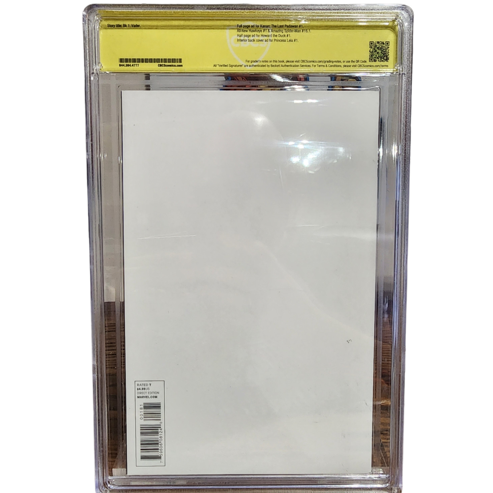 Darth Vader #1 Marvel Blank Variant GARY PARKIN SIGNED Original Art ...