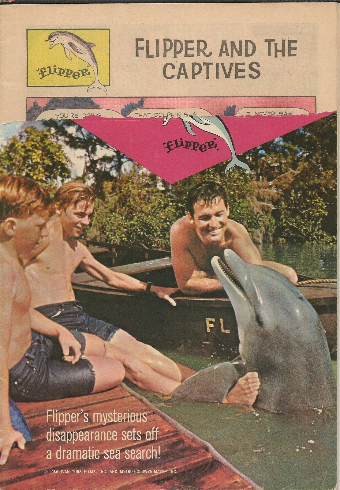 Flipper #2 ORIGINAL Vintage 1966 Gold Key Comics | Comic Books - Modern Age, Gold Key, Funny ...
