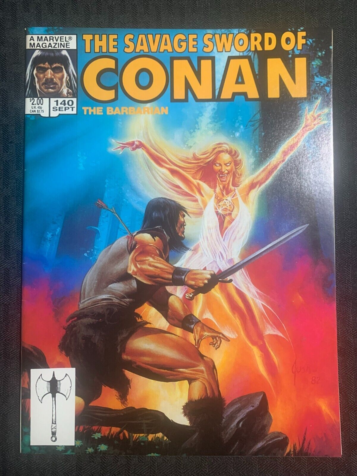1987 SAVAGE SWORD OF CONAN Magazine #140 FN 6.0 Joe Jusko Cover | Comic ...