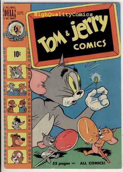 TOM & JERRY #74, VG++, Wuff, 1950, Barney Bear, Droopy, Benny Burro ...