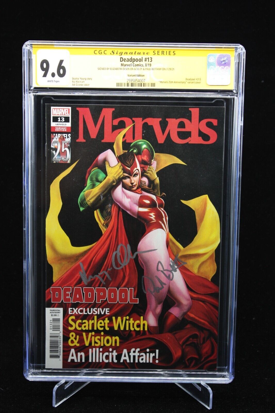 Deadpool #13 - Signed Elizabeth Olsen & Paul Bettany (CGC Sig. Series 9 ...