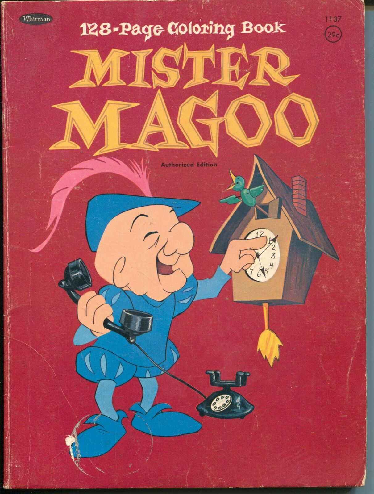 Mr. Magoo Coloring Book #1137 1965-Allen Hubbard-Carl Marshall-VG ...