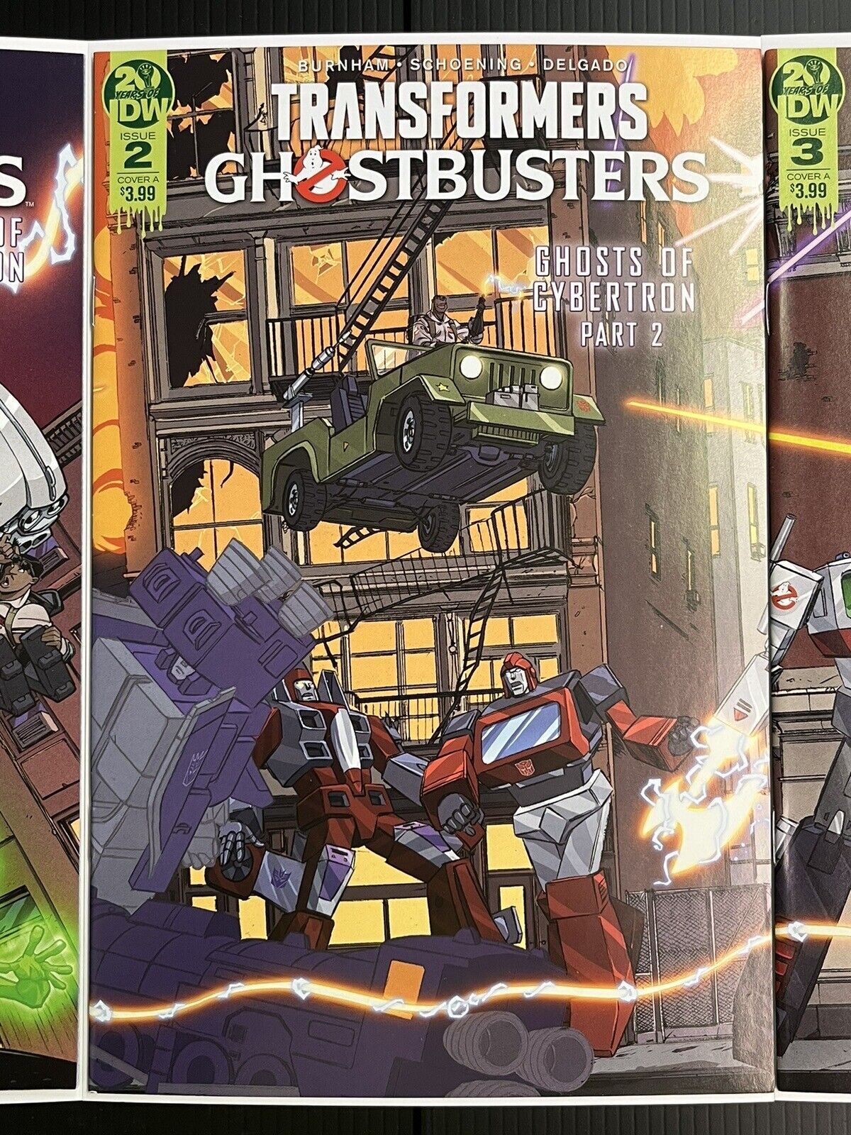 Transformers Ghostbusters #1 CVR B + #2-5 Connecting Covers Complete ...