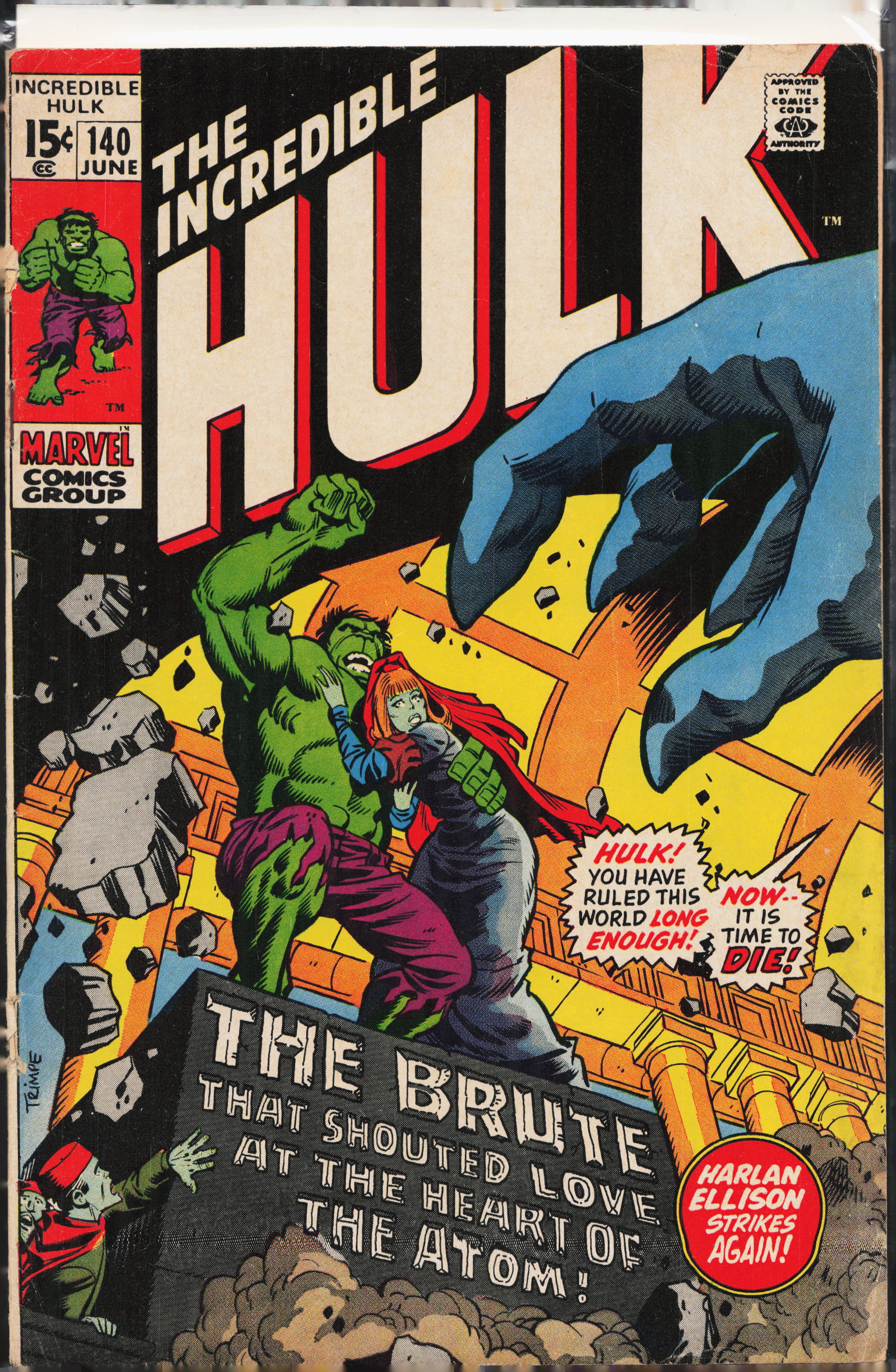 The Incredible Hulk #140 (1971) Hulk [Key Issue] | Comic Books - Bronze ...