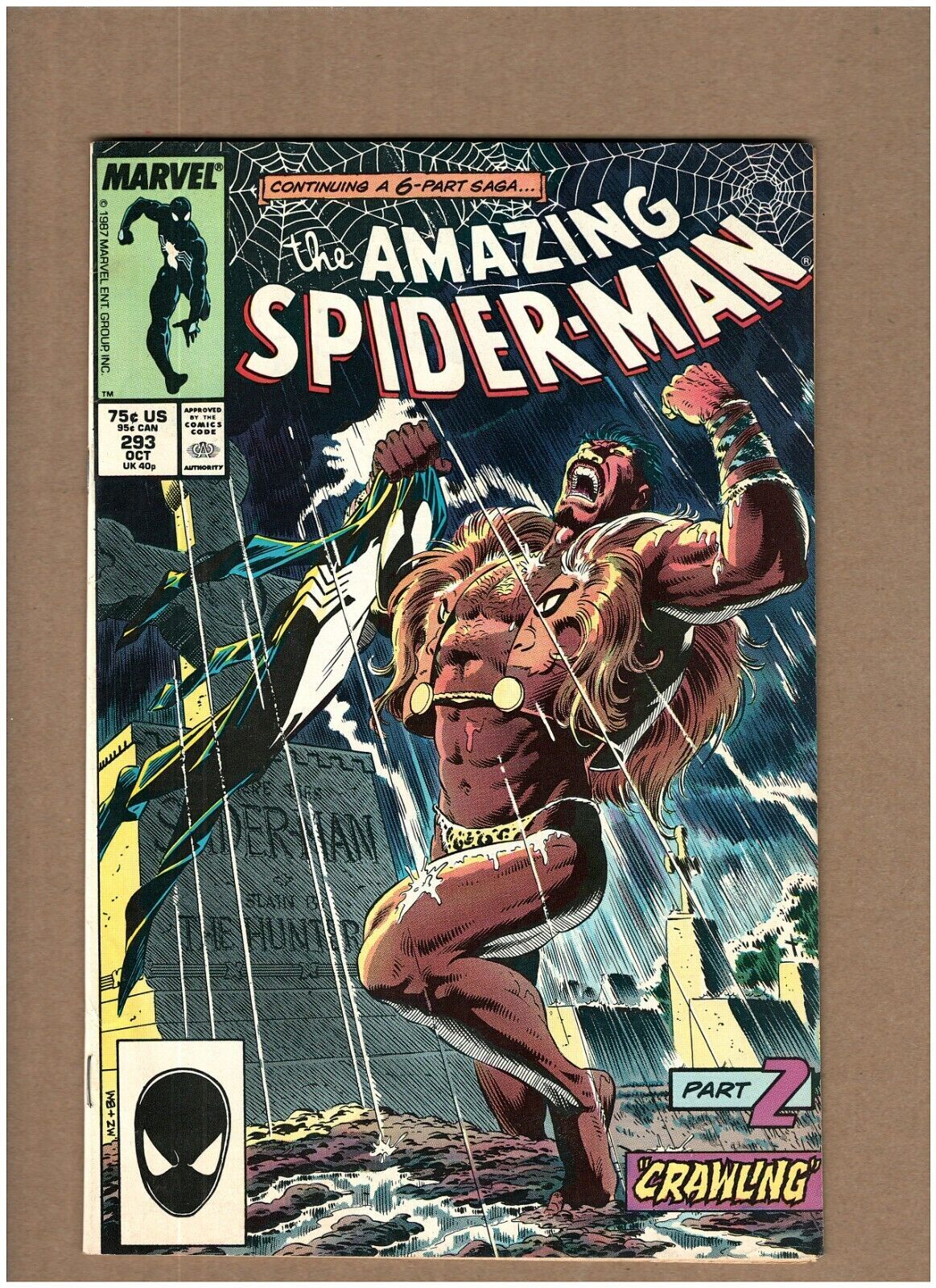 Amazing Spider-man #293 Marvel Comics 1987 Kraven's Last Hunt Zeck VG ...