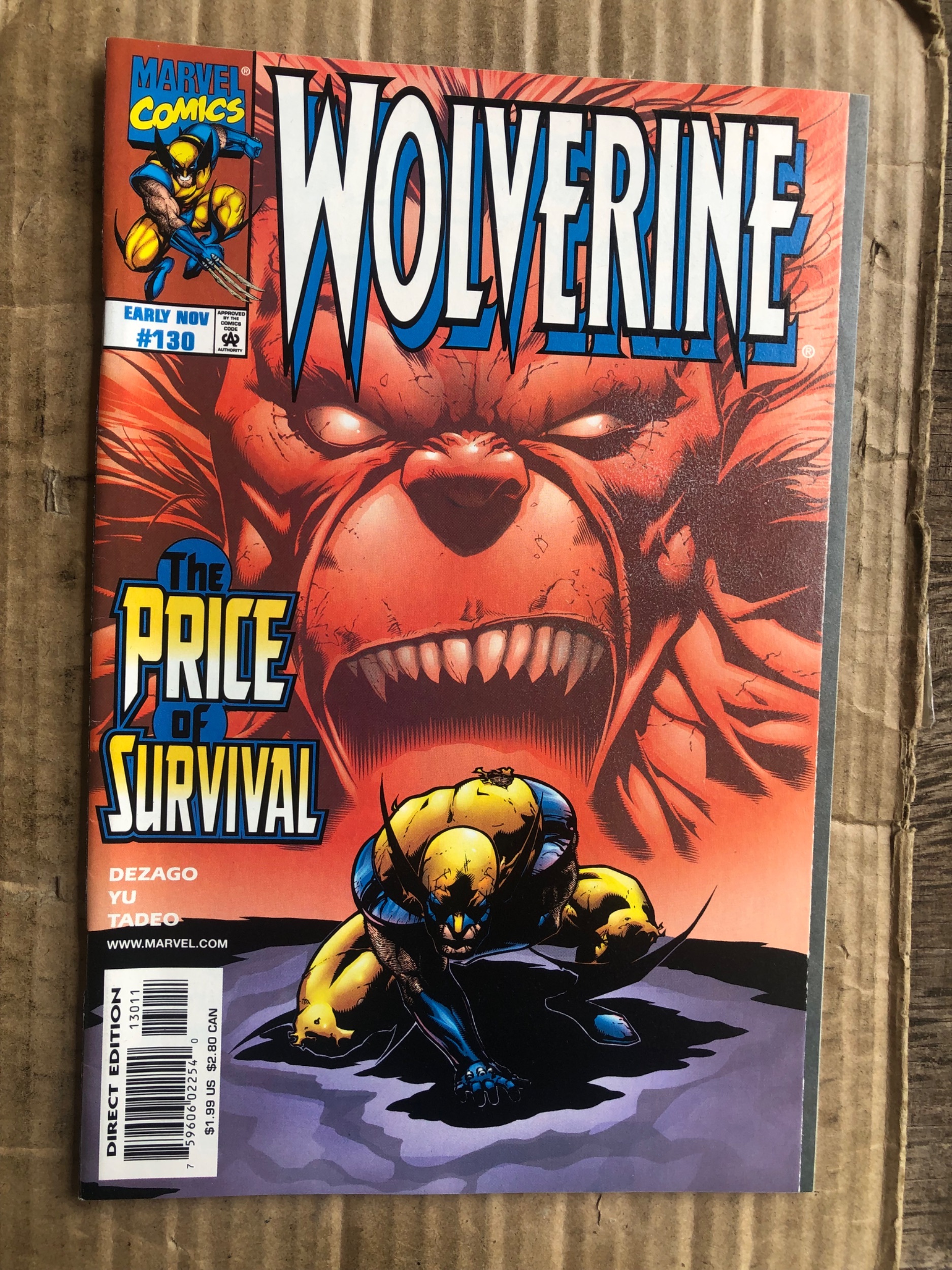 Wolverine #130 (1998) | Comic Books - Modern Age, Marvel, Wolverine ...