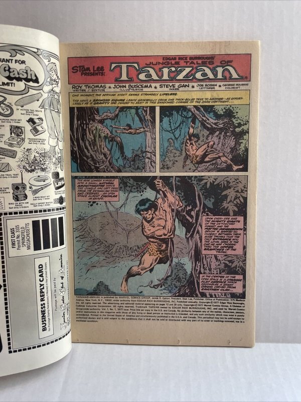 Tarzan Lord Of The Jungle Annual #1 Marvel | Comic Books - Bronze Age ...