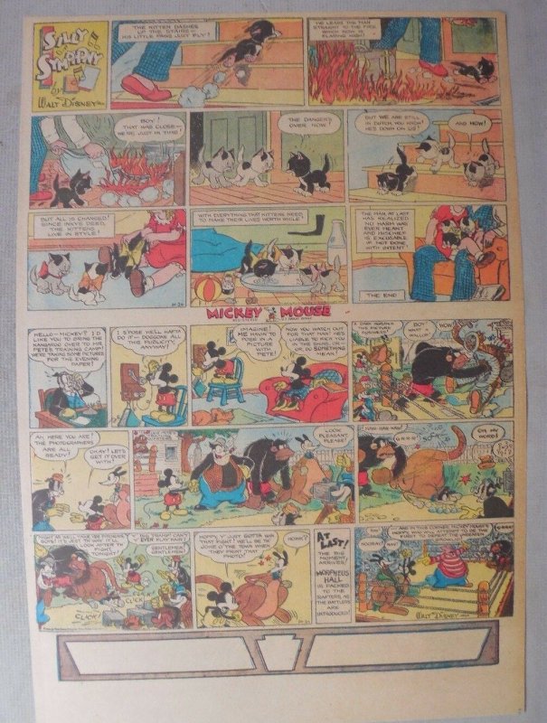 Mickey Mouse Sunday Page by Walt Disney from 10/20/1935 Tabloid Page ...