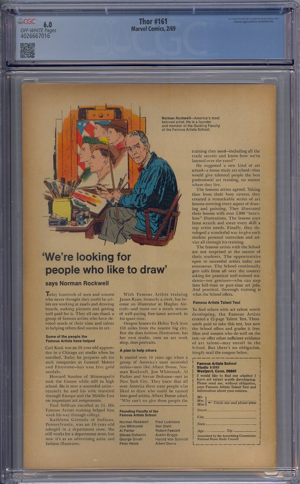 Thor #161 CGC 6.0 Galactus VS EGO Concludes Jack Kirby | Comic Books ...