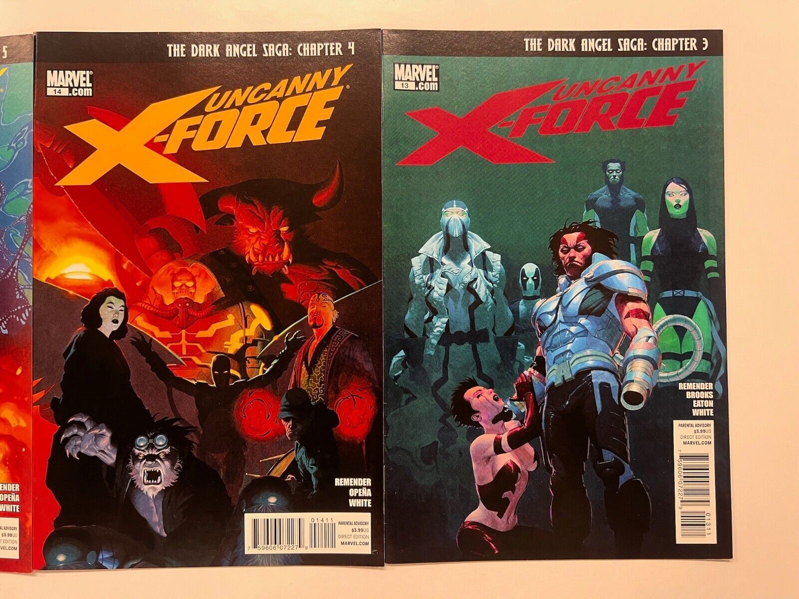 4 Uncanny X-Force Marvel Comic Books # 13 14 15 16 Avengers Defenders ...