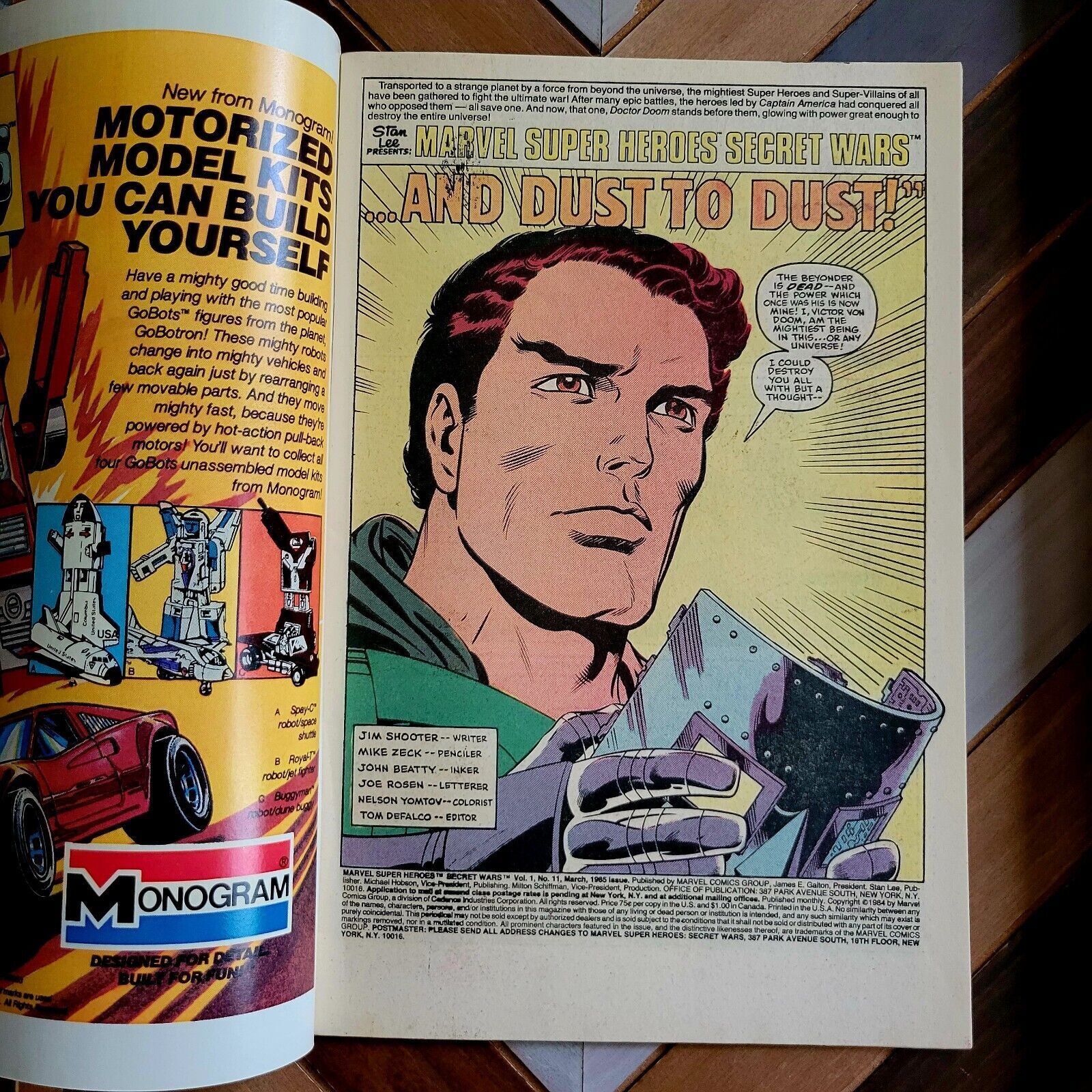 Marvel Secret Wars #11 VF (1985) The Face of Dr Doom revealed! | Comic ...