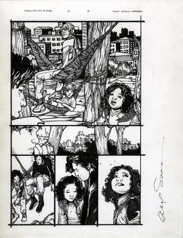 James Patterson Max Ride:First Flight #2 Pg 4 Alex Sanchez Original Art ...