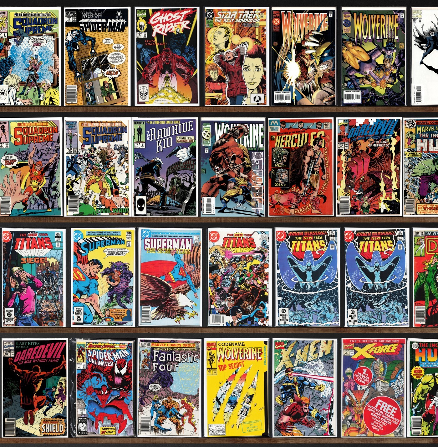 Huge Lot 140+ Comics with Daredevil, Squadron Supreme, Superman & More ...