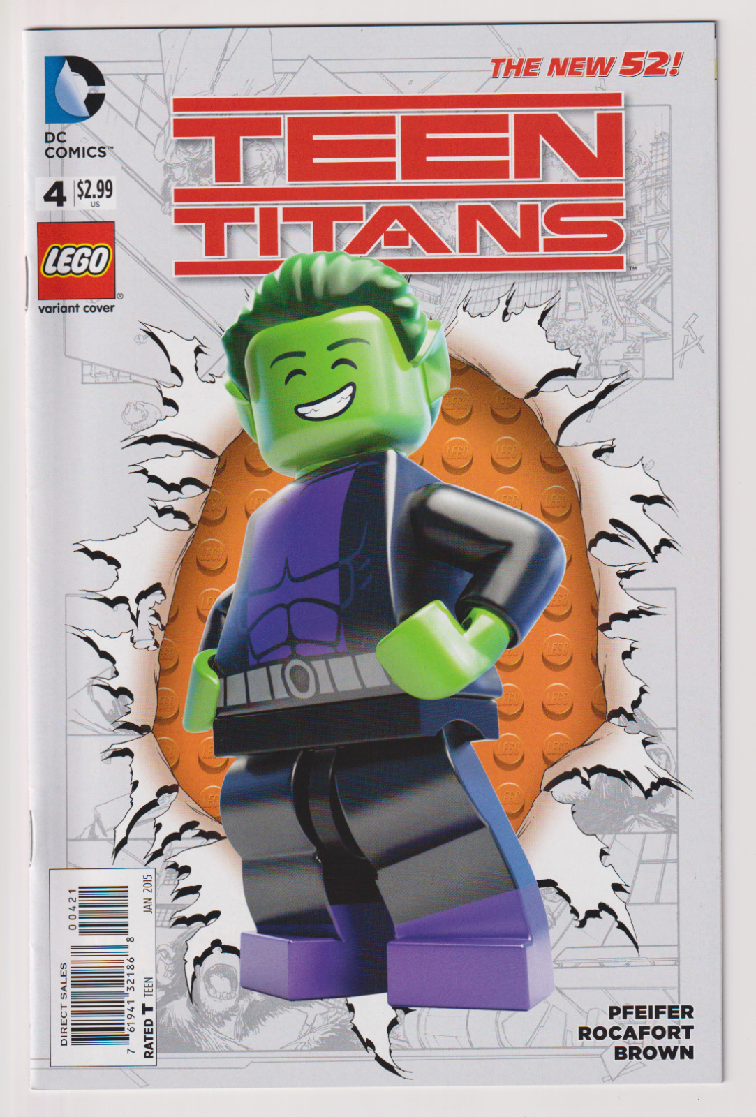 DC Comics! Teen Titans! Issue #4! Lego Variant Cover! New 52! | Comic ...