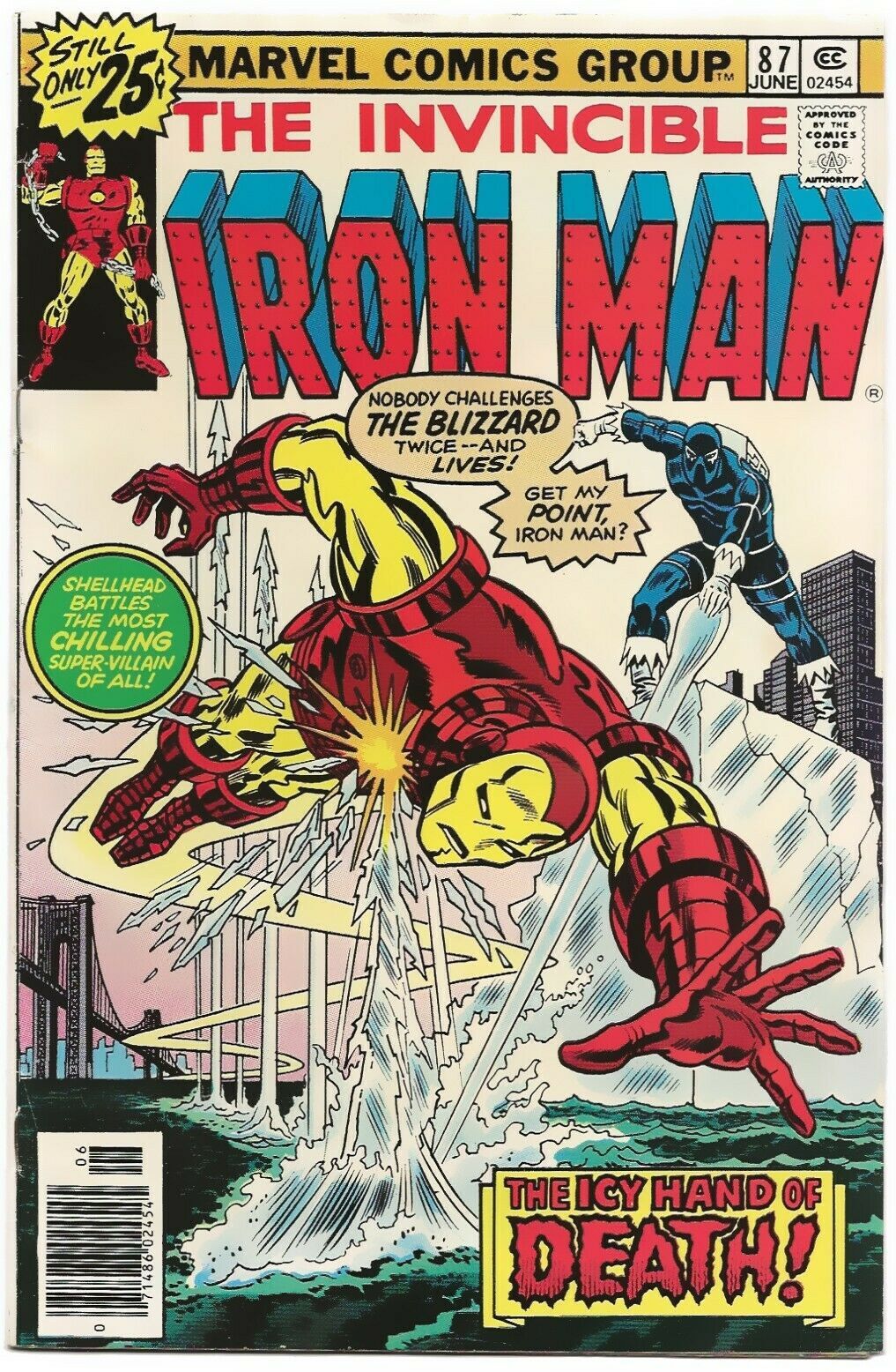 Iron Man #87 (1976) - Vintage Key Comic Origin of Blizzard | Comic ...