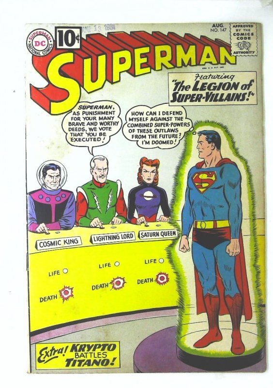 Superman (1939 series) #147, Fine (Actual scan) | Comic Books - Silver ...