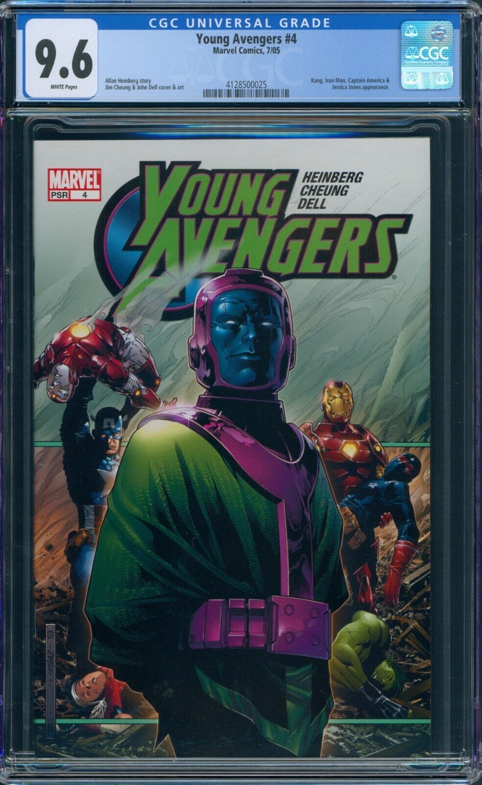 Young Avengers #4 CGC 9.6 Early Kate Bishop & Hulkling Marvel 2005 Kang ...
