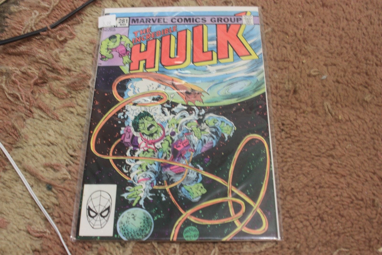 Incredible Hulk comic # 281 1983, Marvel leader rick jones in space+ ...