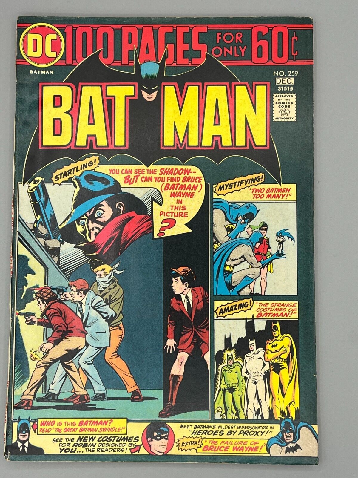 Batman #259 (1974) - The Shadow - Nick Cardy - FN | Comic Books ...