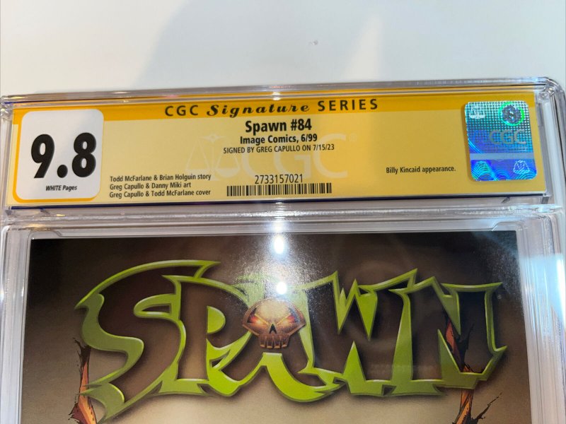 Spawn (1999) # 84 (CGC 9.8 SS WP) Signed Greg Capullo • Story Todd ...