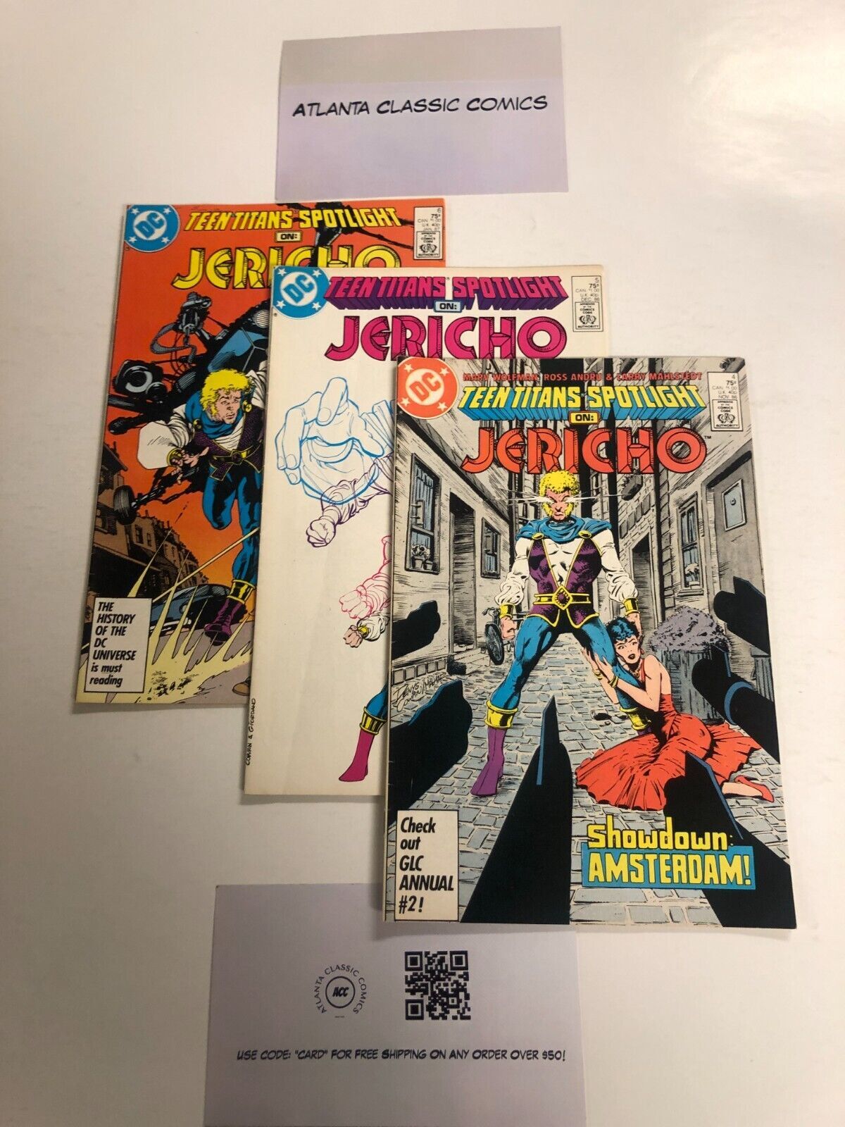 3 Teen Titans Spotlight Jericho DC Comics Books #4 5 6 Wolfman 67 JW4 ...