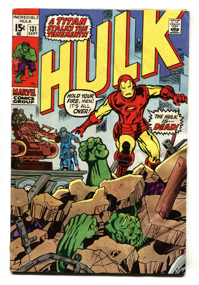 Incredible Hulk #131 1st Jim Wilson-comic book marvel-1970 | Comic ...