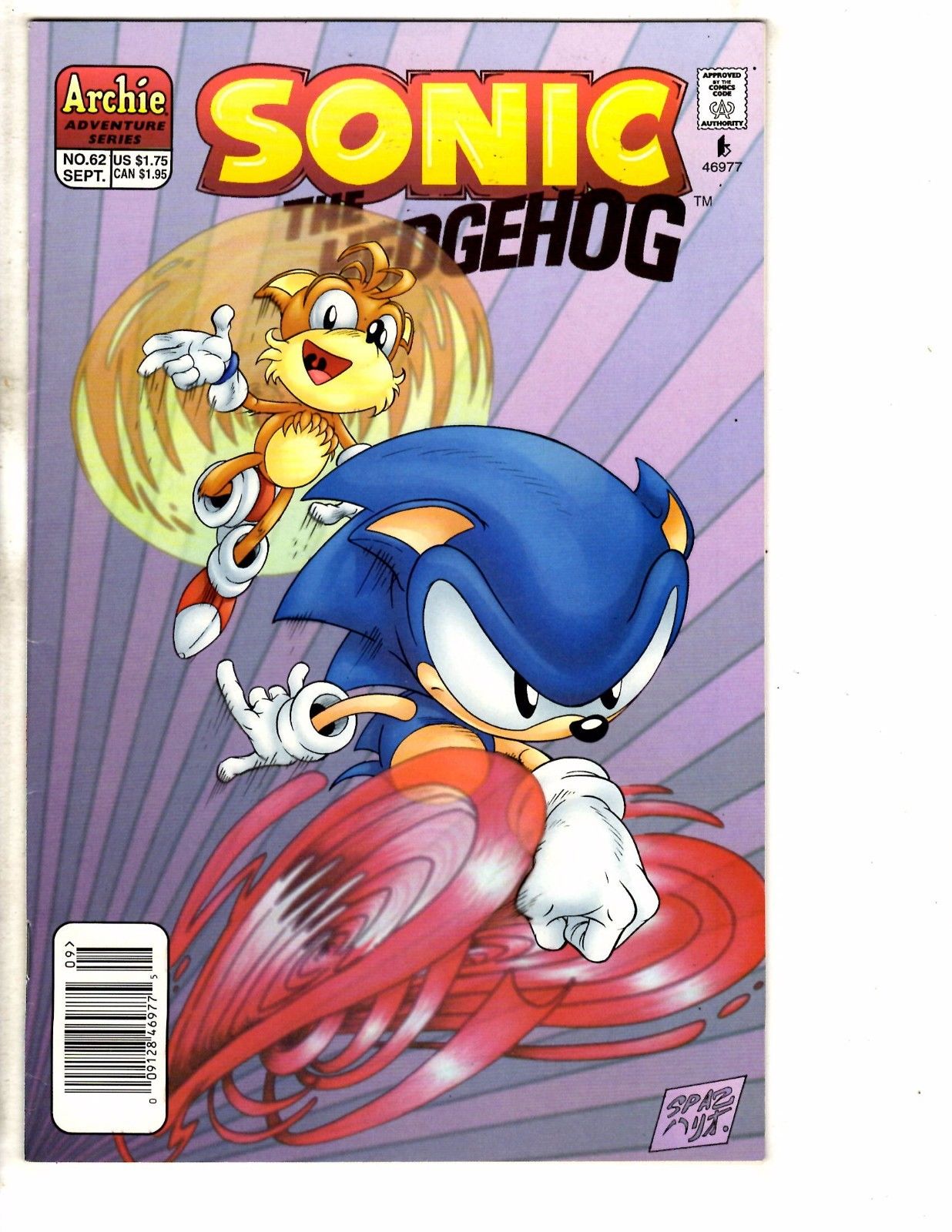 Sonic The Hedgehog # 62 NM- Archie Adventure Series Comic Book Knuckles ...