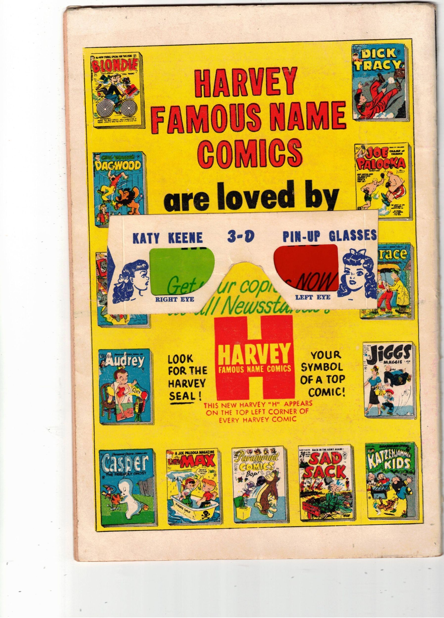 Adventures in 3-D #1 (1953) Rare Golden-Age 3D comic with pair of ...