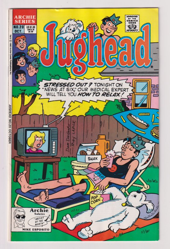 Archie Comic Series! Jughead! Issue #20! | Comic Books - Copper Age ...