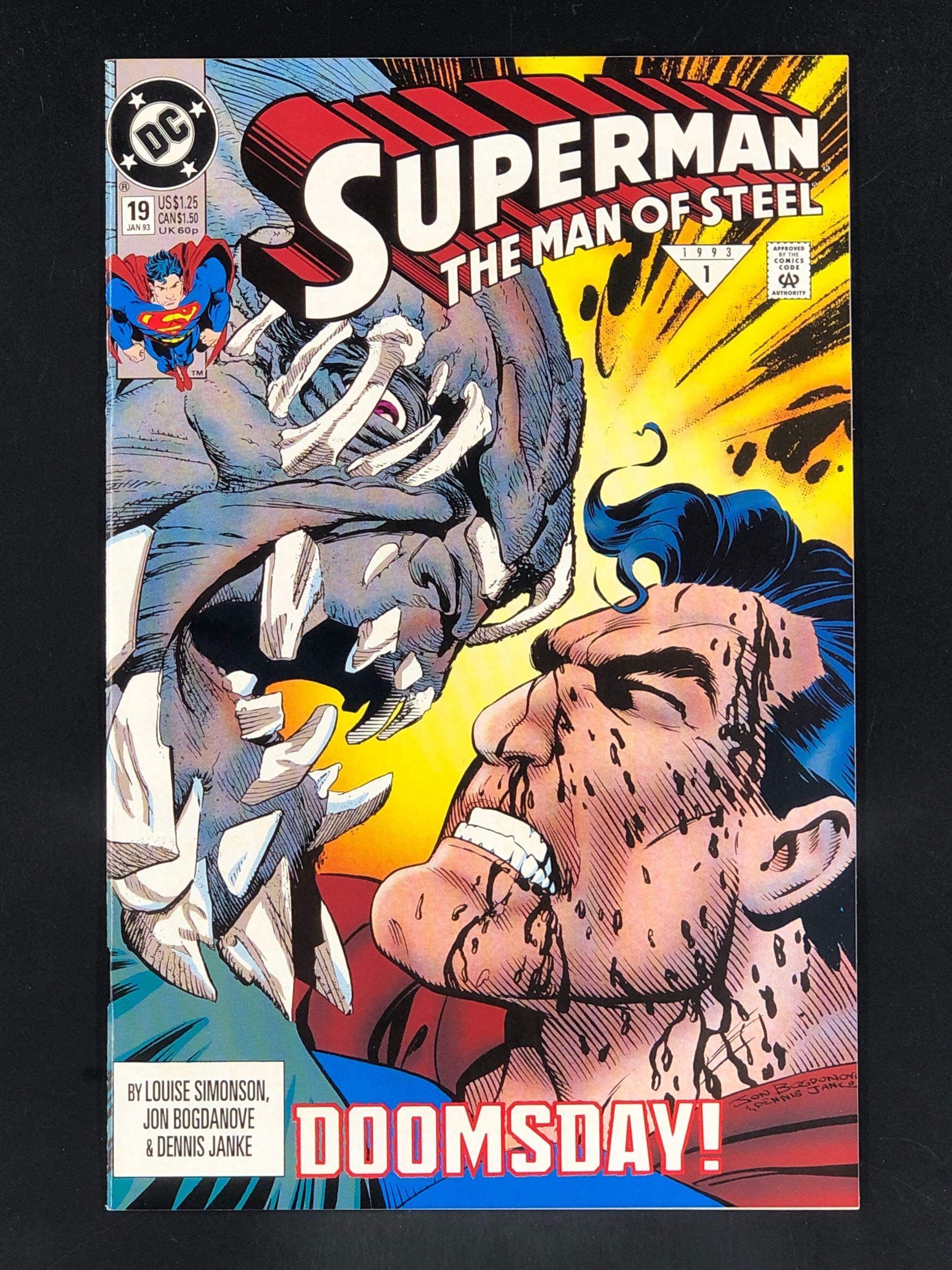 Superman: The Man of Steel #19 (1993) Doomsday is Fully Revealed in ...