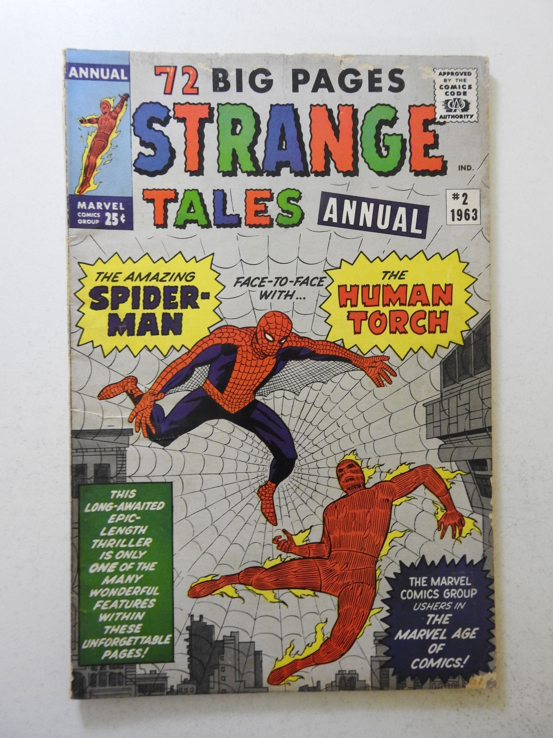 Strange Tales Annual #2 (1963) VG+ Condition 1 in cumulative spine ...