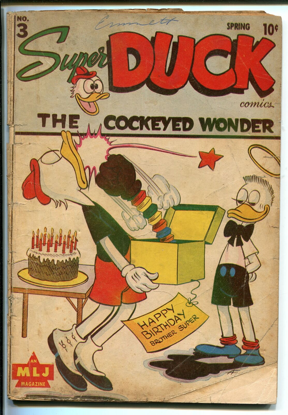Super Duck #3 1945-Mlj/Archie-Wwii-Slap Stick Humor-Good | Comic Books ...