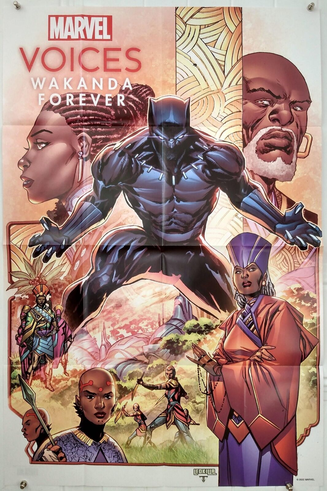 Marvels Voices Wakanda Forever #1 | 2023 Folded Promo Poster 24x36 New ...