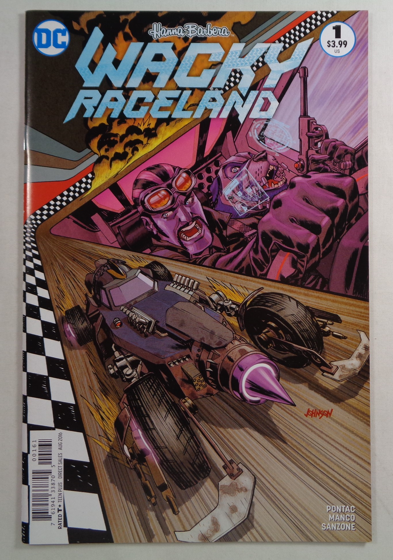 Wacky Raceland #1 Dick Dastardly Variant Cover DC 2016 | Comic Books ...
