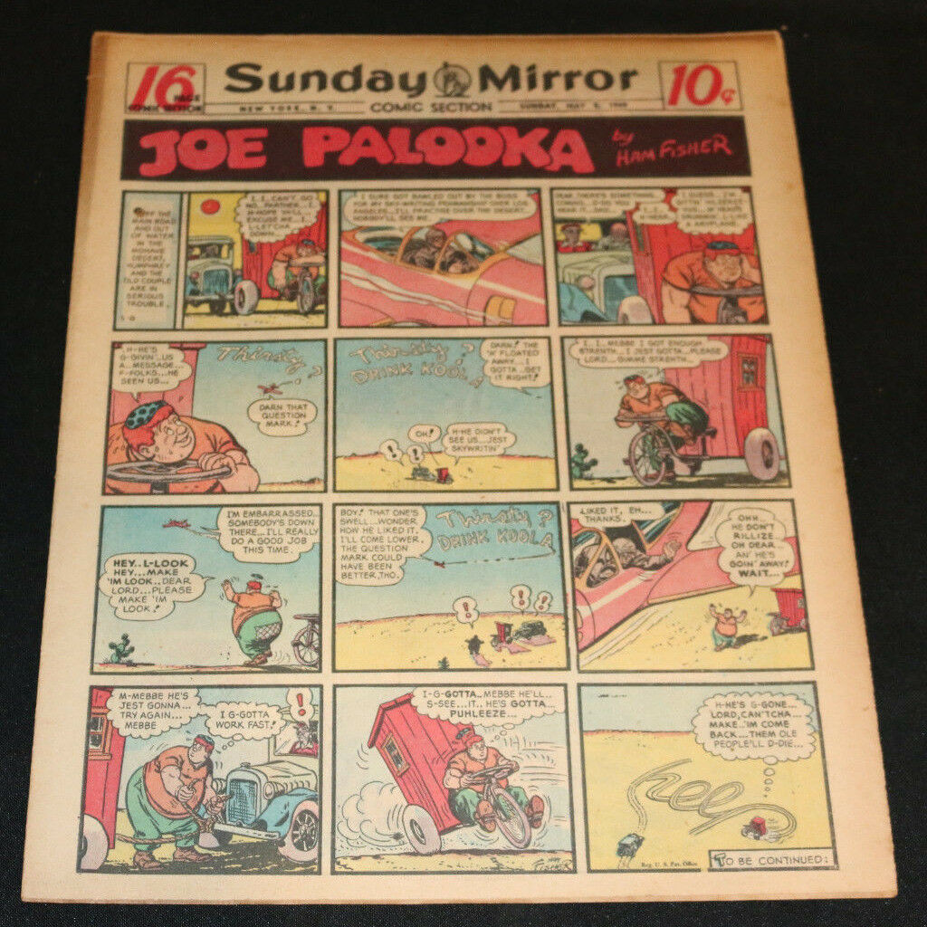 1949 Sunday Mirror Weekly Comic Section May 8th (FN+) Superman vs ...