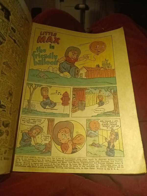1952 Little Max Comics 10c Comic VOL 1 Issue #20 By Ham Fisher | Comic ...