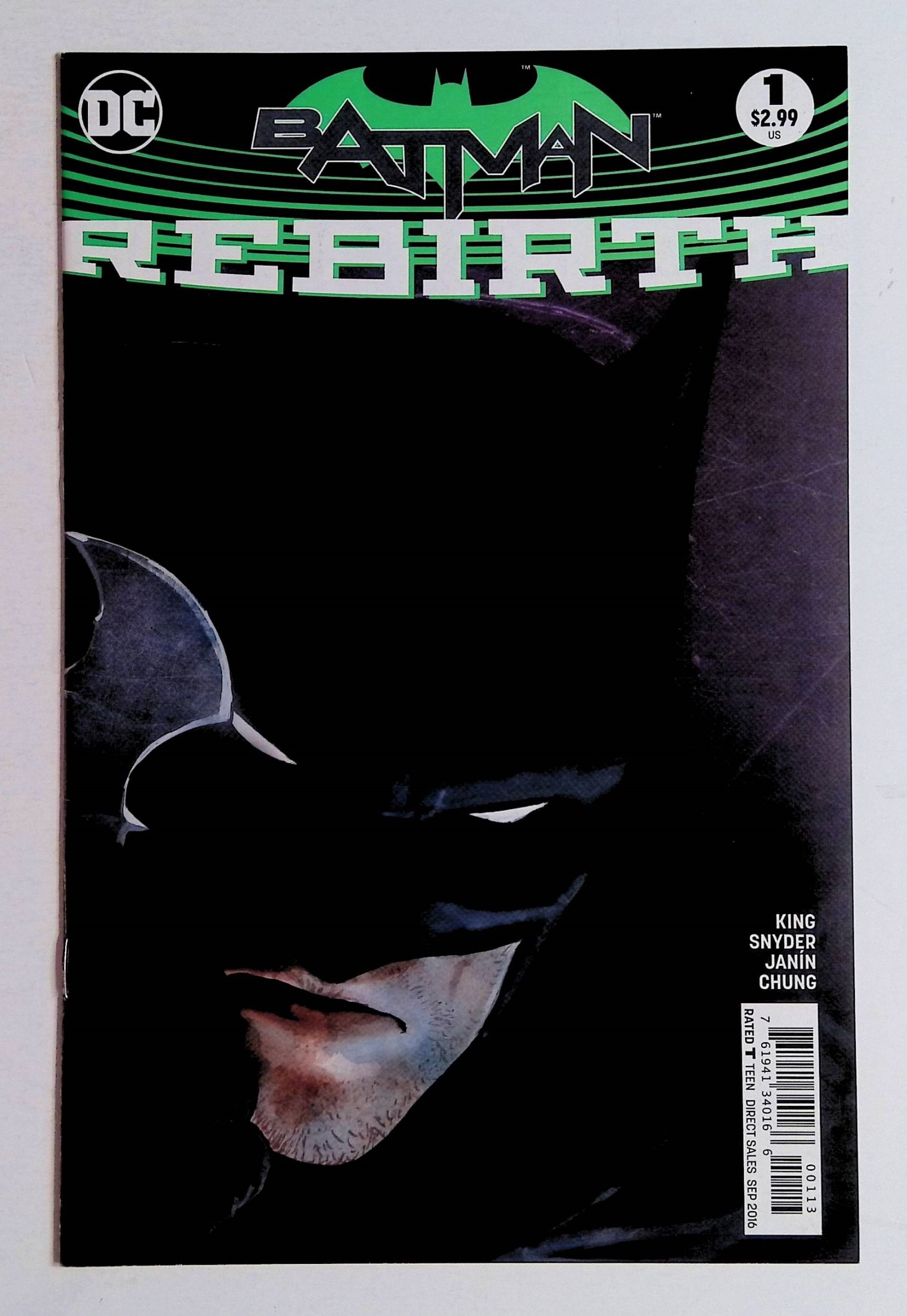 Batman Rebirth 1 3rd Print Variant Tom King Geoff Johns DC Universe ...
