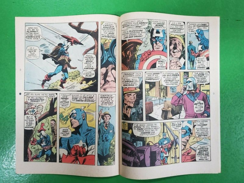 Captain America #130 Hulk Appearance Stan Lee Gene Colan 1970 Marvel FN ...