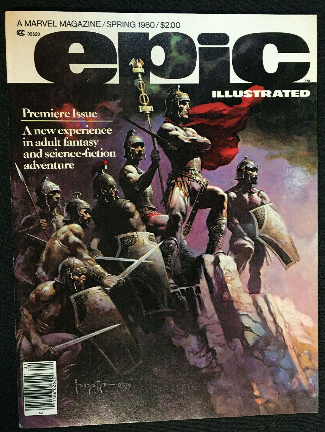 Epic Magazine Spring 1980 First Issue Frazetta Cover, Starlin, VF ...