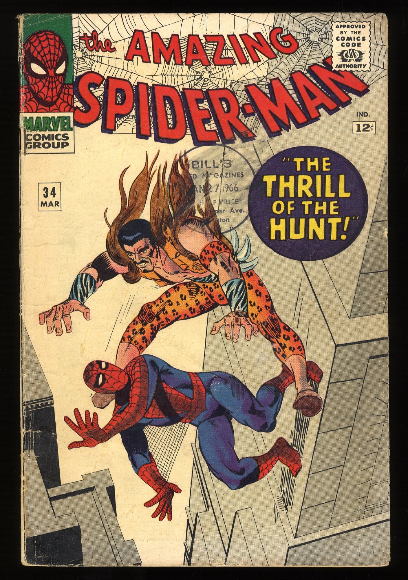 Amazing Spider-Man #34 GD/VG 3.0 Kraven the Hunter Appearance! | Comic ...