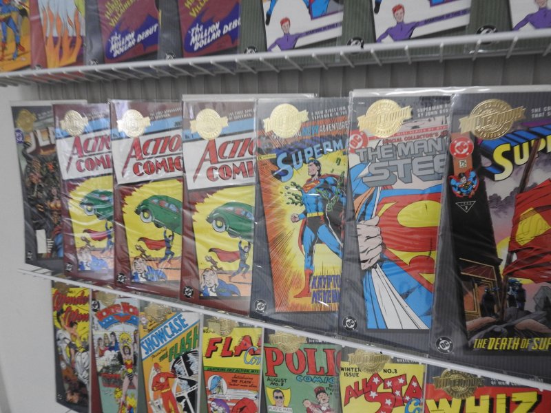 Huge Lot 76 DC Millenium Gold Seal Comics! W/Batman, Wonder Woman ...