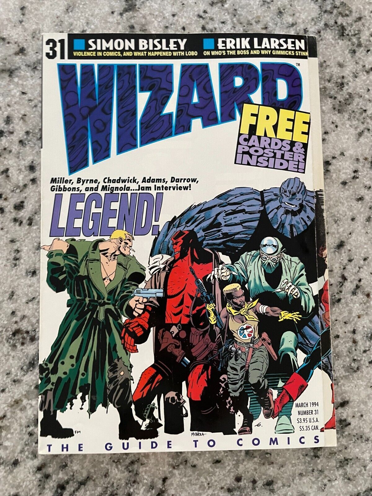 6 Wizard Comic Book Magazines # 27 29 30 31 32 33 Spawn Batman Catwoman ...
