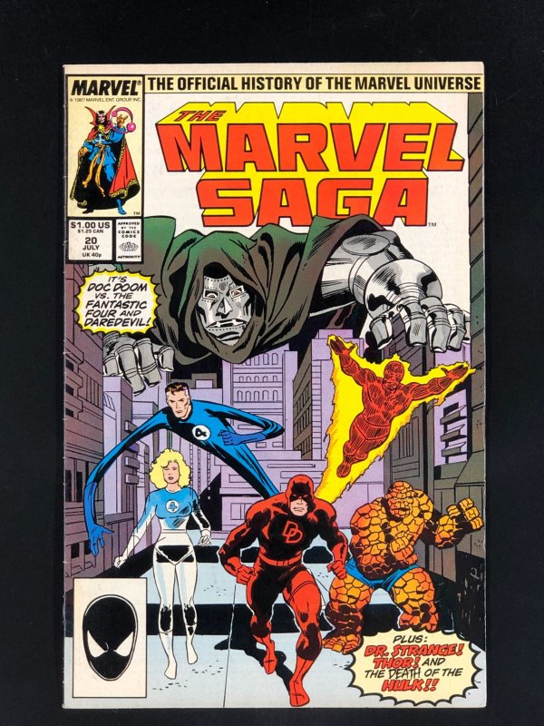 The Marvel Saga The Official History of the Marvel Universe #20 (1987 ...